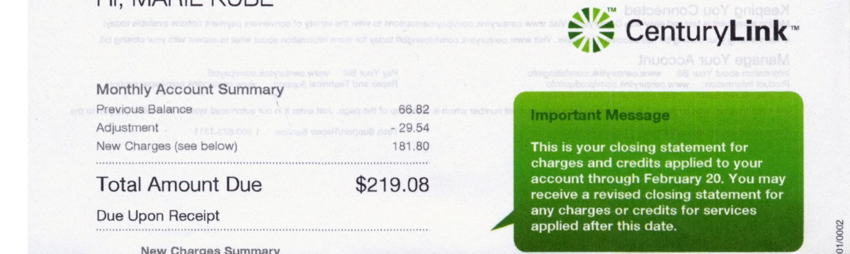 CenturyLink is Damned – my spiritual association